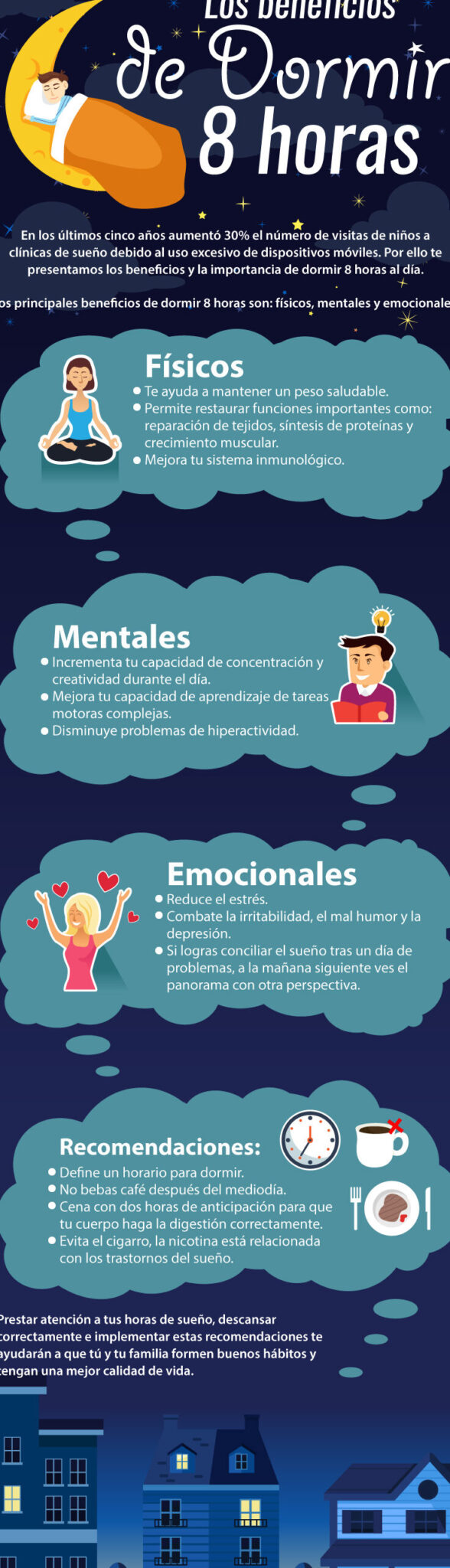 Beneficios de dormir 8 horas diarias 👌 Christiangallegos